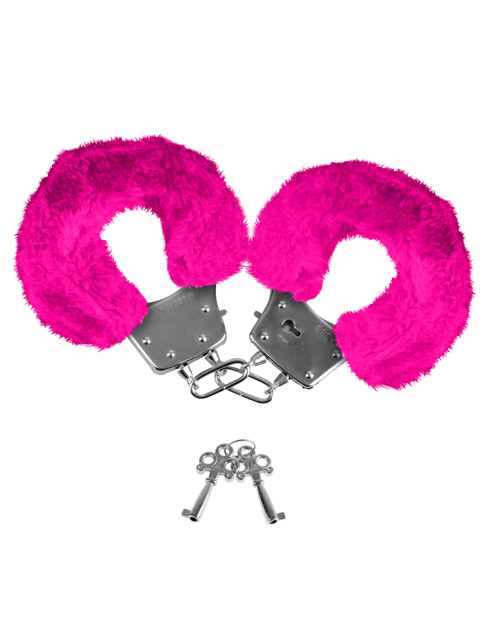 Neon Furry Cuffs - Pink - Sensexx